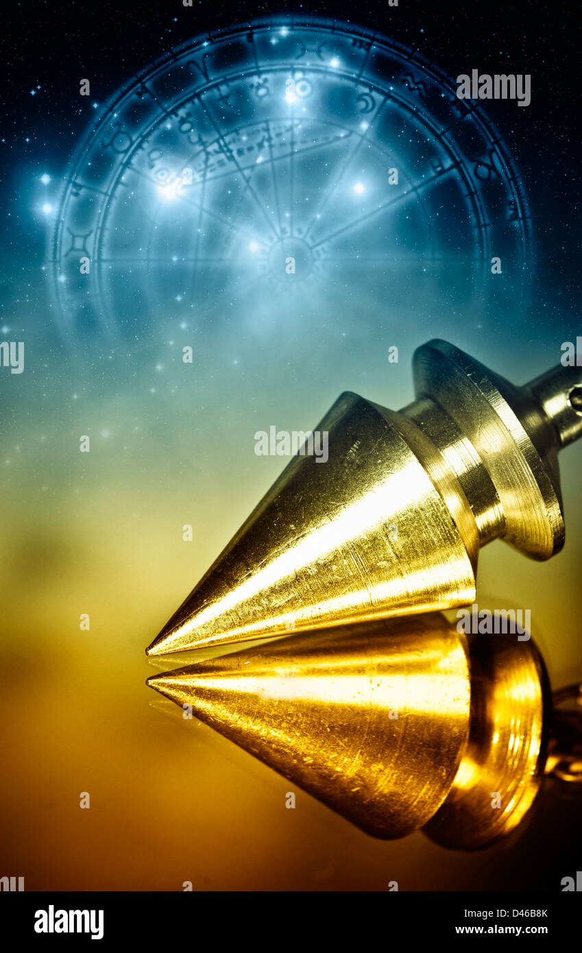 esoteric pendulum and astrology Stock Photo - Alamy
