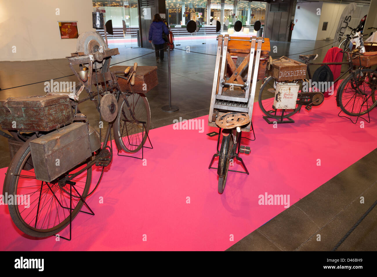 Collection of old bicycles from work and trade Stock Photo - Alamy