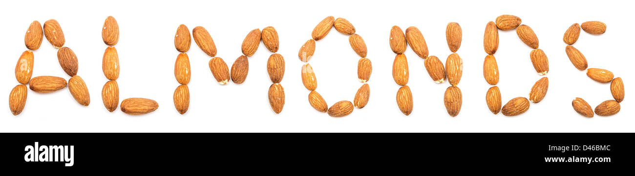 Dry fruits letters hi-res stock photography and images - Alamy