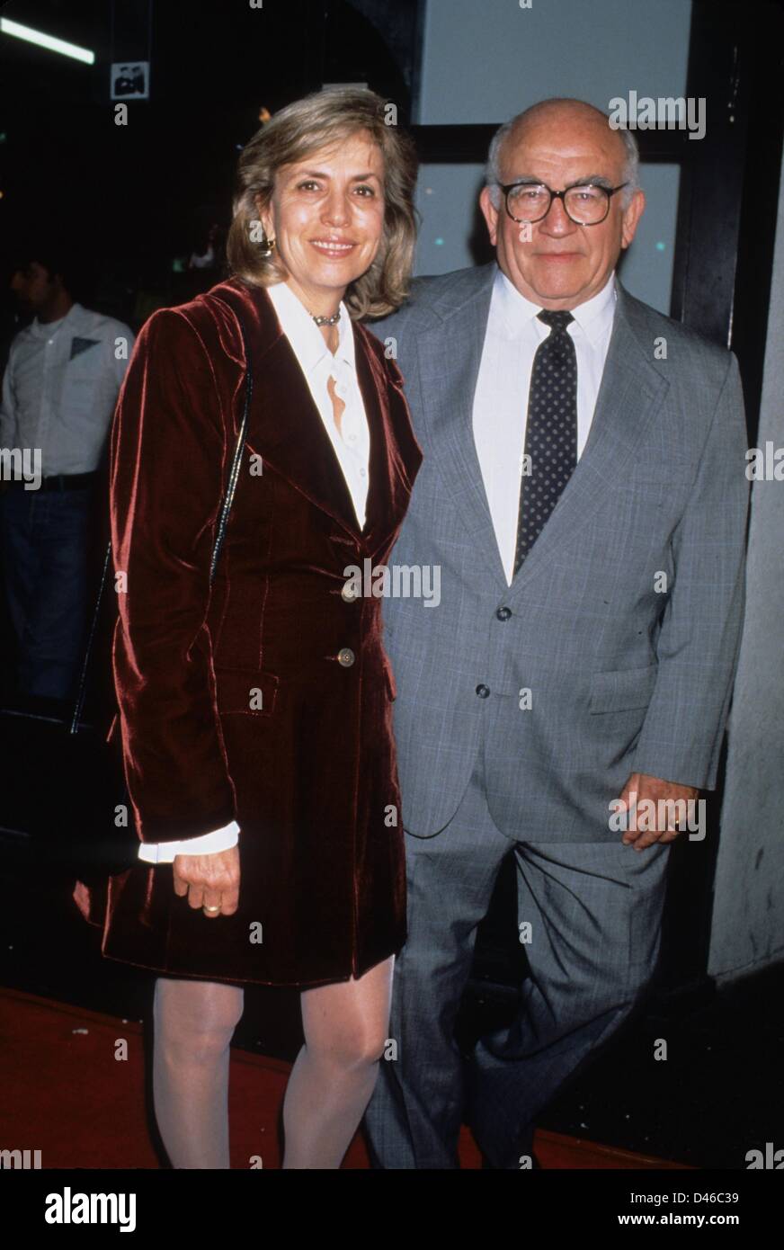 ED ASNER with Cindy Gillmore 1993.l6889lr.(Credit Image: © Lisa Rose ...