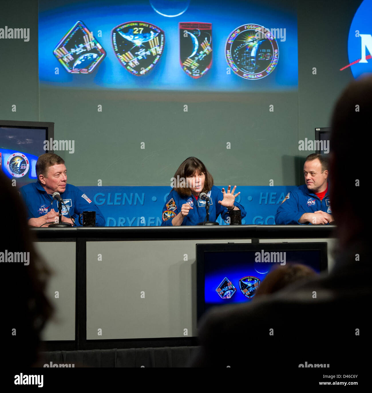 NASA astronauts Carla Cioffi, Catherine Coleman, Mike Fossum, and Ron ...