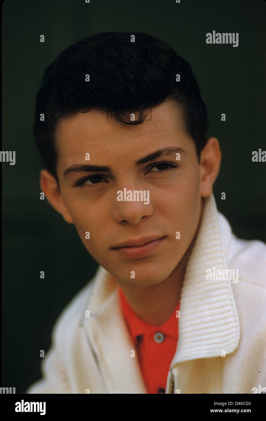 FRANKIE AVALON 1958.(Credit Image: © Jack Stager/Globe Photos/ZUMAPRESS ...