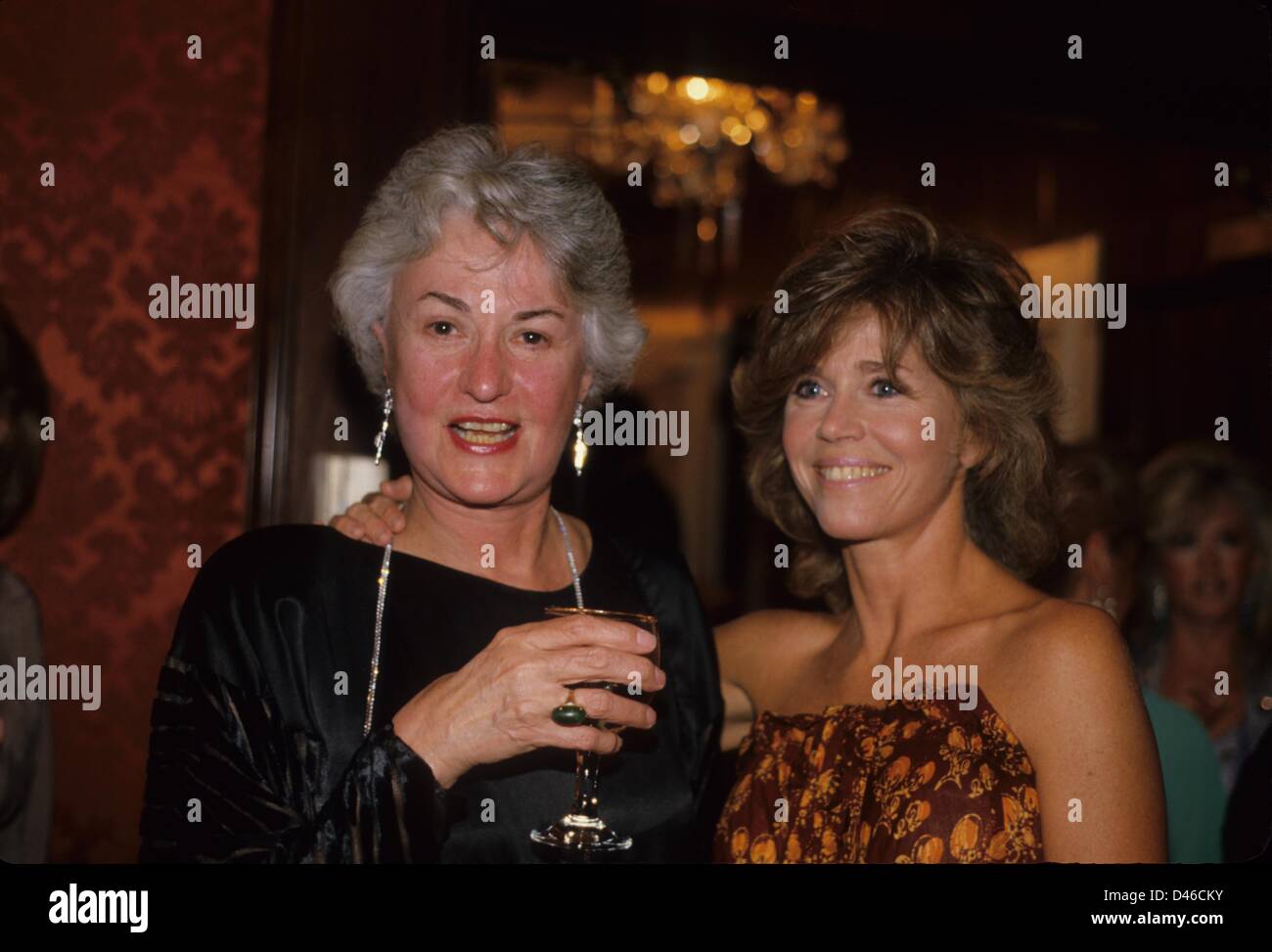 BEATRICE ARTHUR with Jane Fonda.f4885.(Credit Image: © Alan Hunter ...