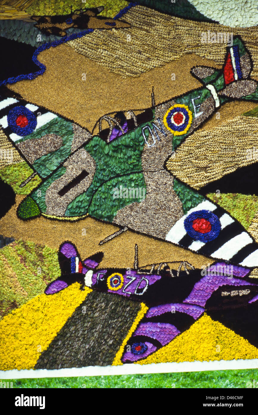 Well Dressing at Etwall Derbyshire England UK display to mark the 50th ...