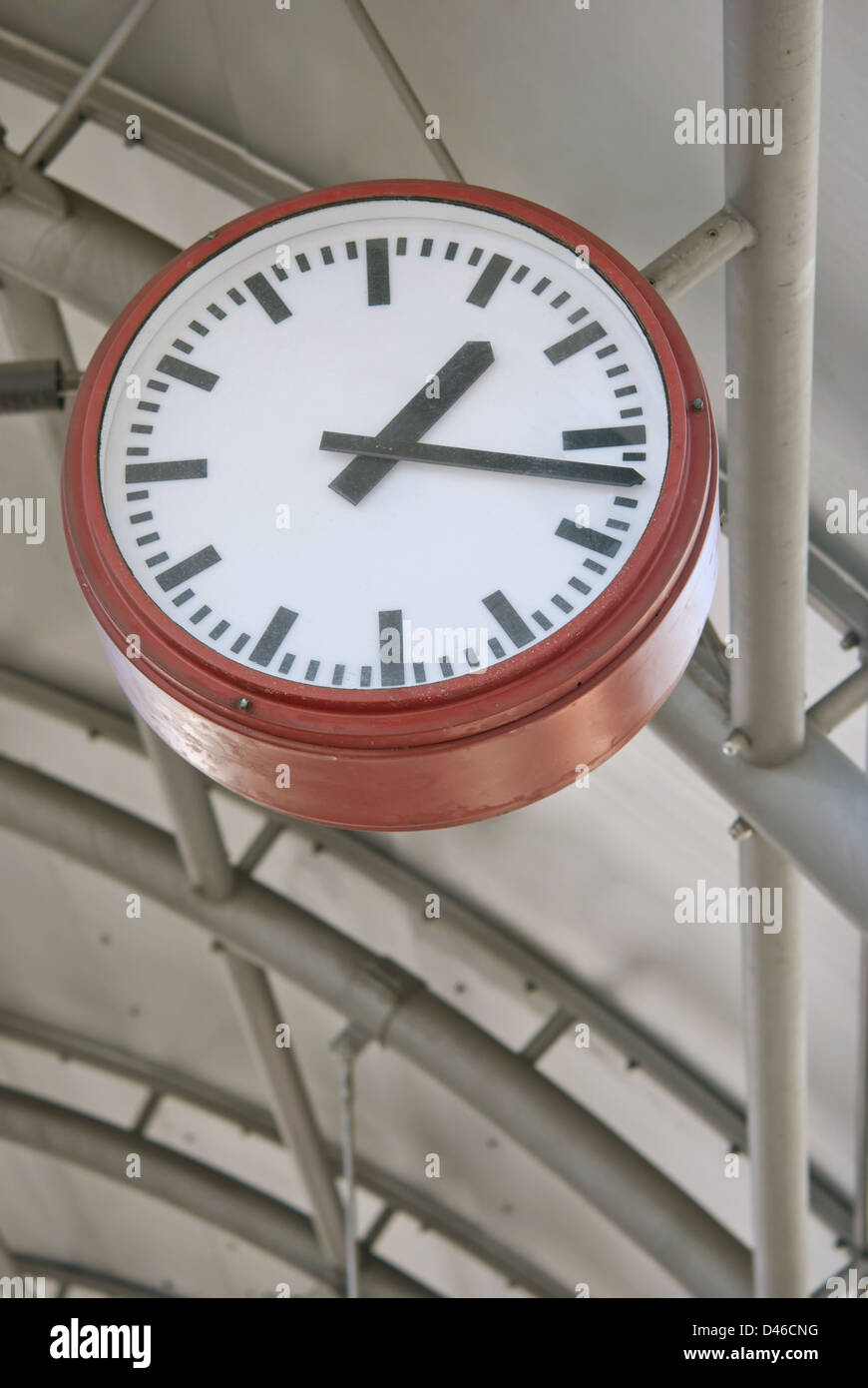 Clock in Subway Station in Germany Stock Photo - Alamy