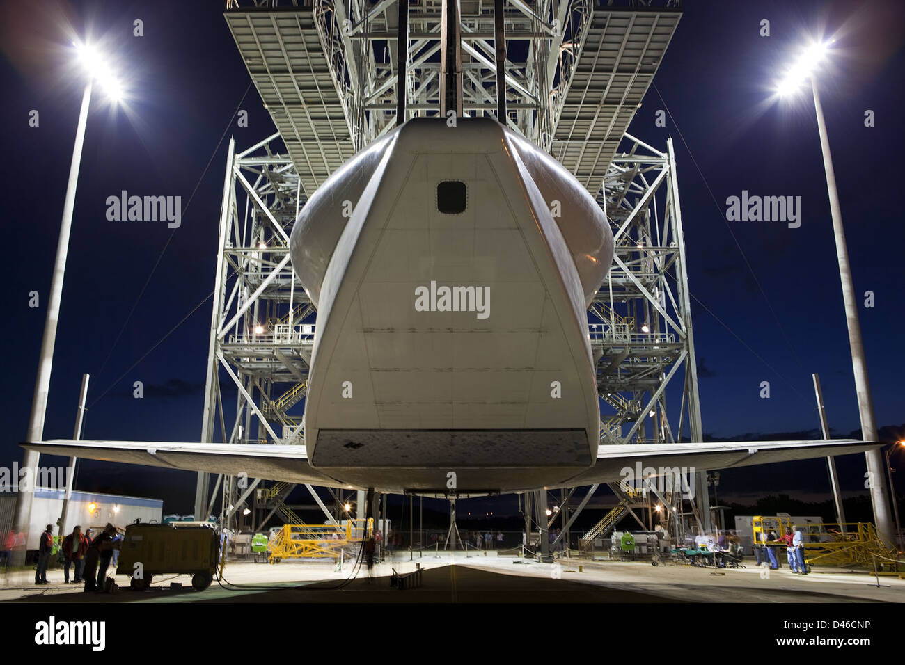 Space Shuttle Discovery was prepped for attachment to the Shuttle ...