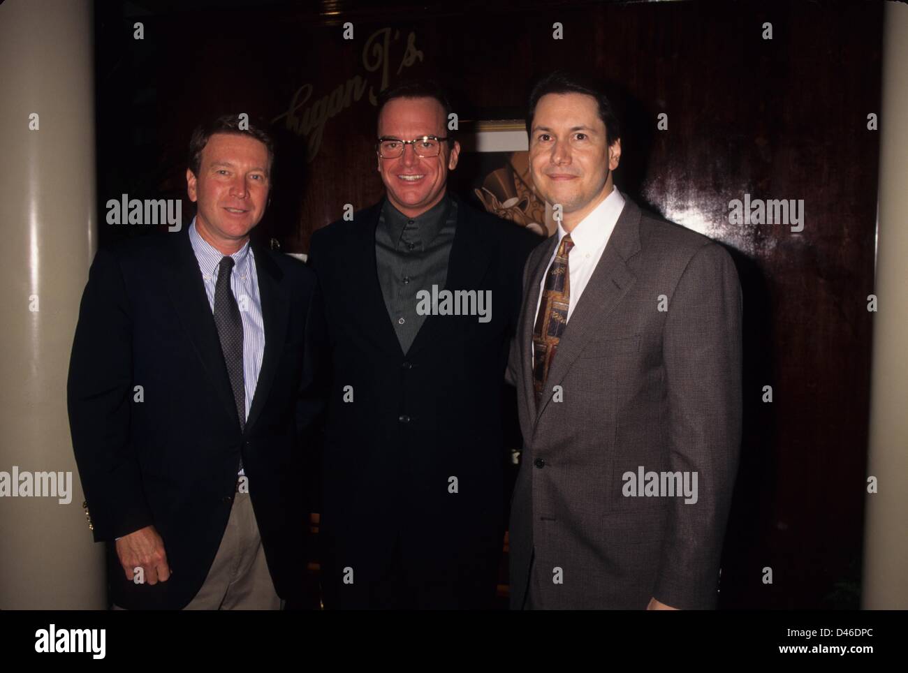 TOM ARNOLD with Jamie Kellner and Garth Ancier.WB winter press tour ...