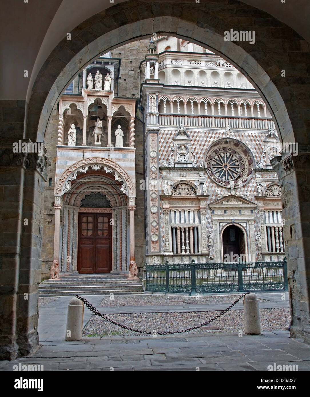 Bergamo - Colleoni chapel by cathedral Santa Maria Maggiore in upper ...