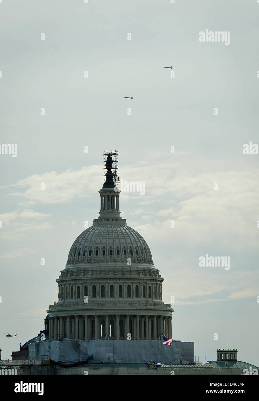 The T-38 aircraft performed a flyover over Washington, D.C. as part of ...