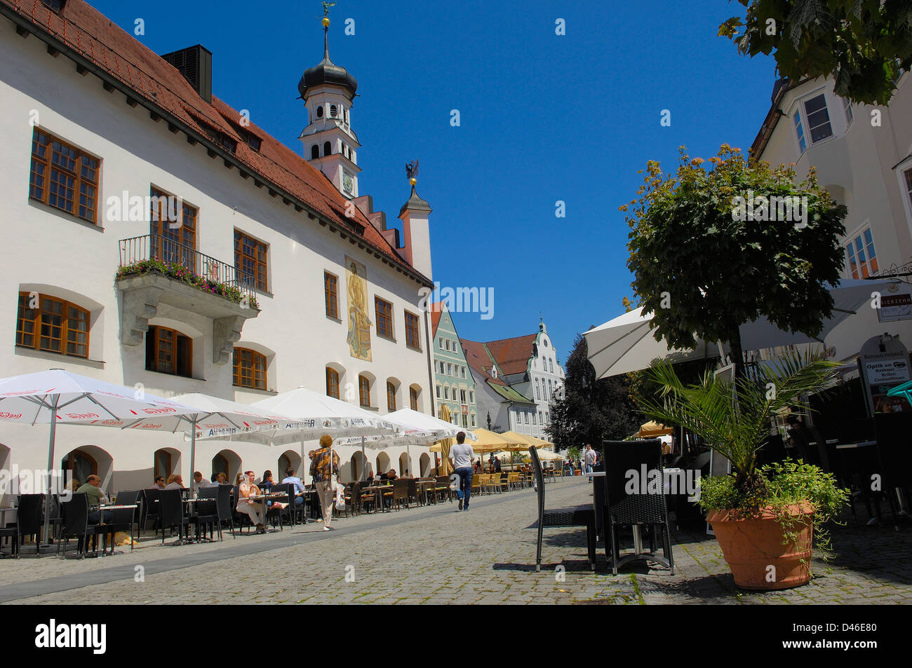 Kempten, Allgau, Town Hall, Rathaus, Allgaeu, Bavaria, Germany Stock ...