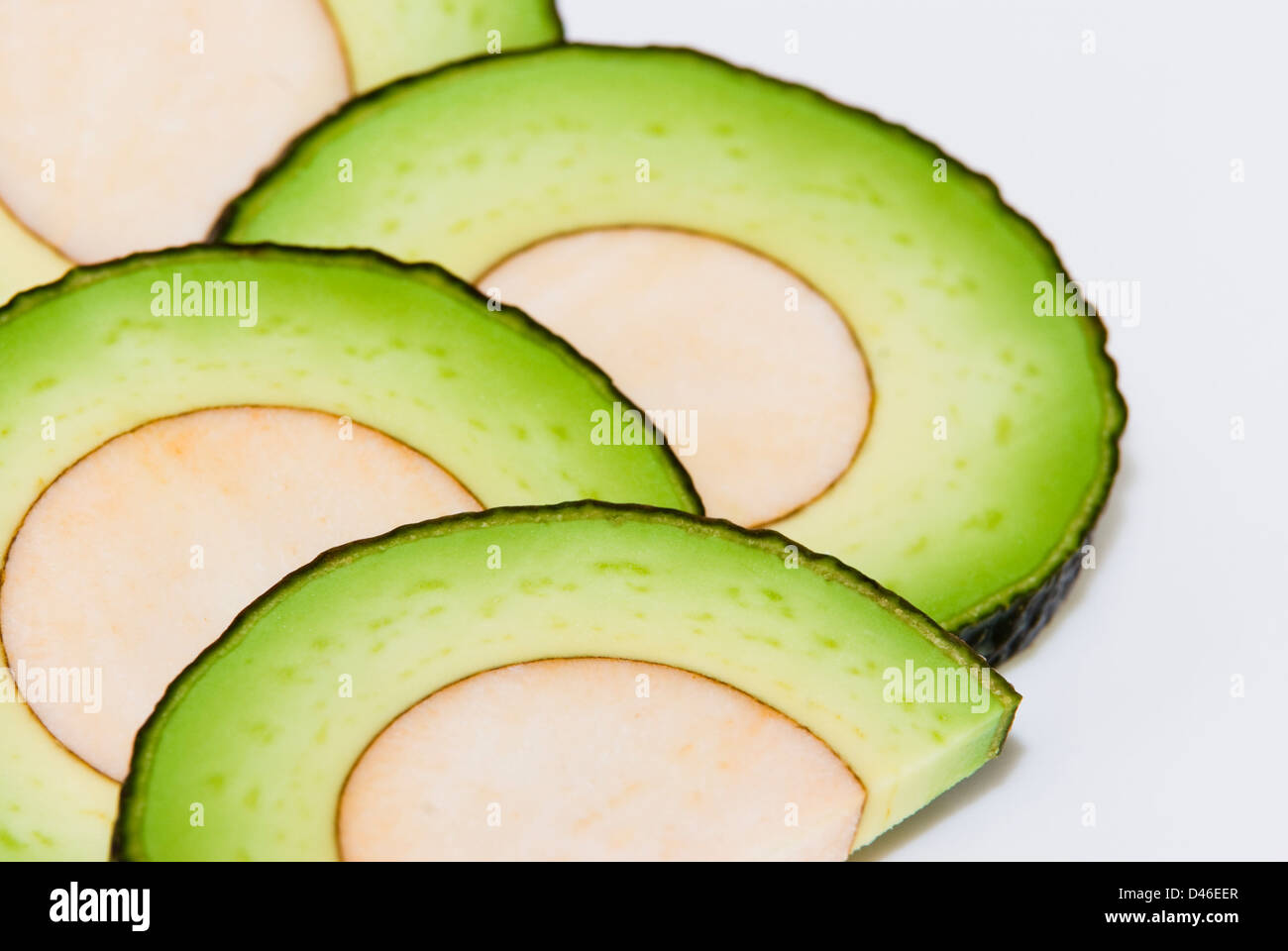 cut avocado on white background , tropical fruit Stock Photo - Alamy