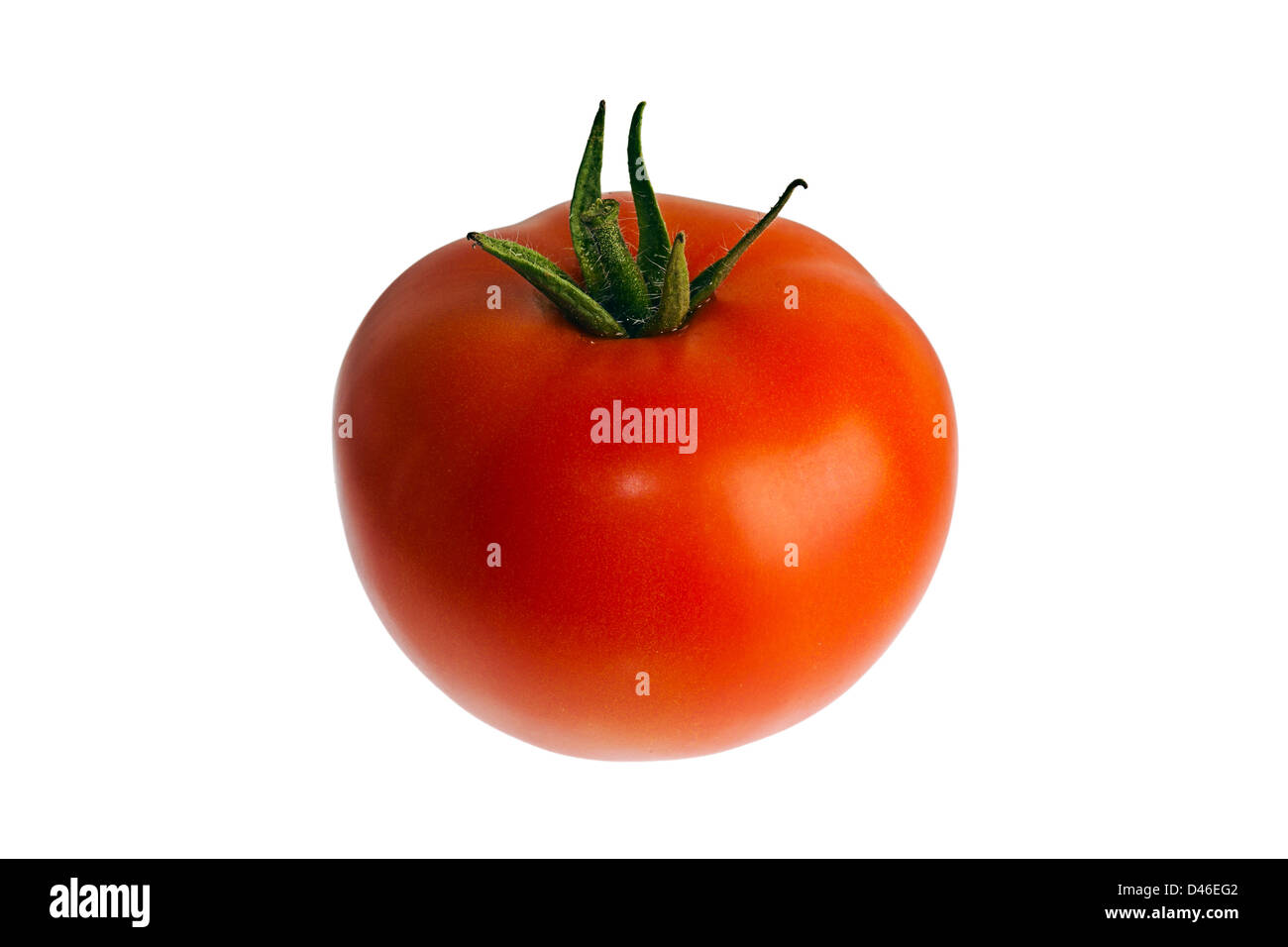 The ripe red tomatoes isolated on white Stock Photo - Alamy