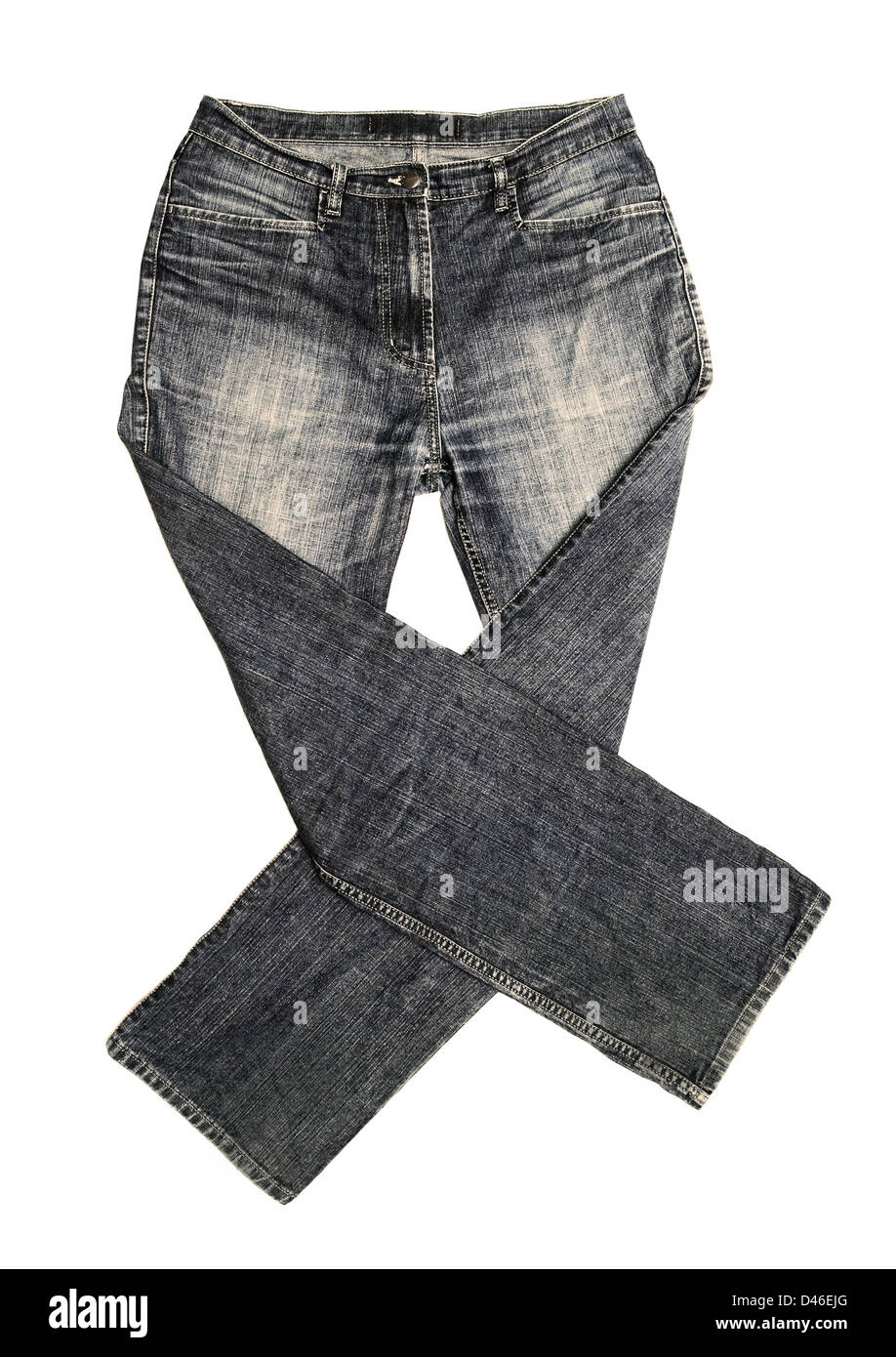 Jeans isolated on white background Stock Photo - Alamy