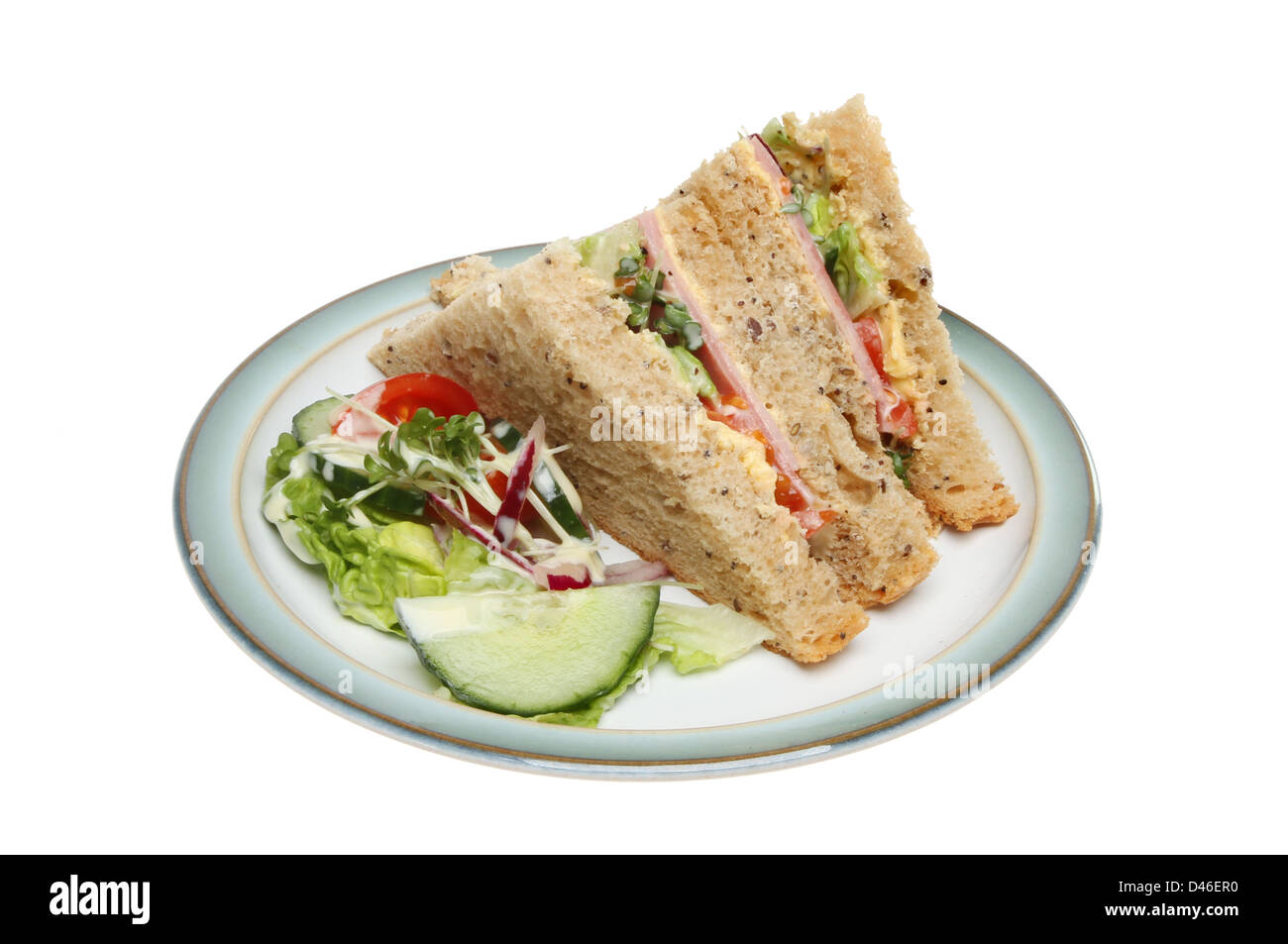 Plate with sandwich on hi-res stock photography and images - Alamy