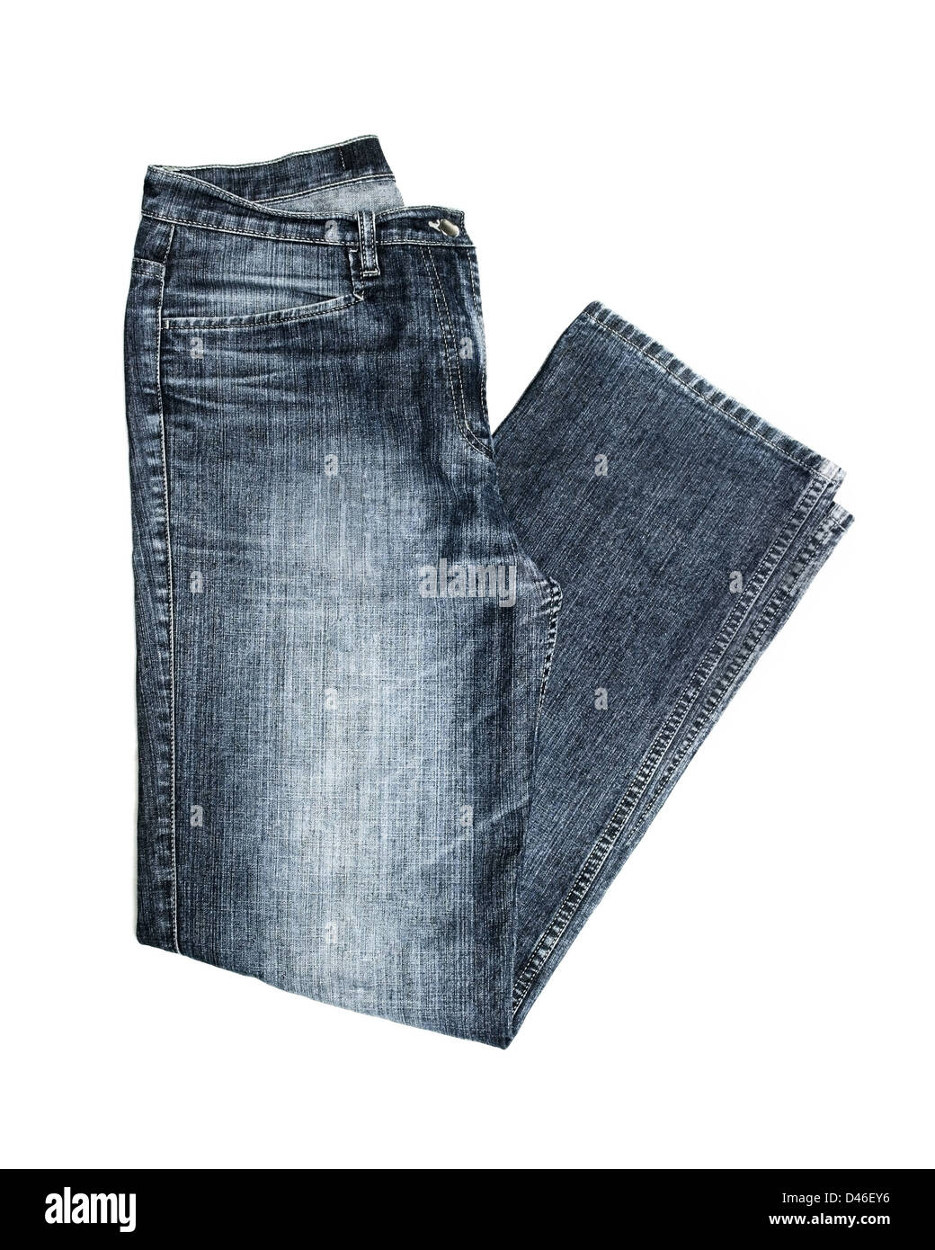 Jeans isolated on white background Stock Photo - Alamy