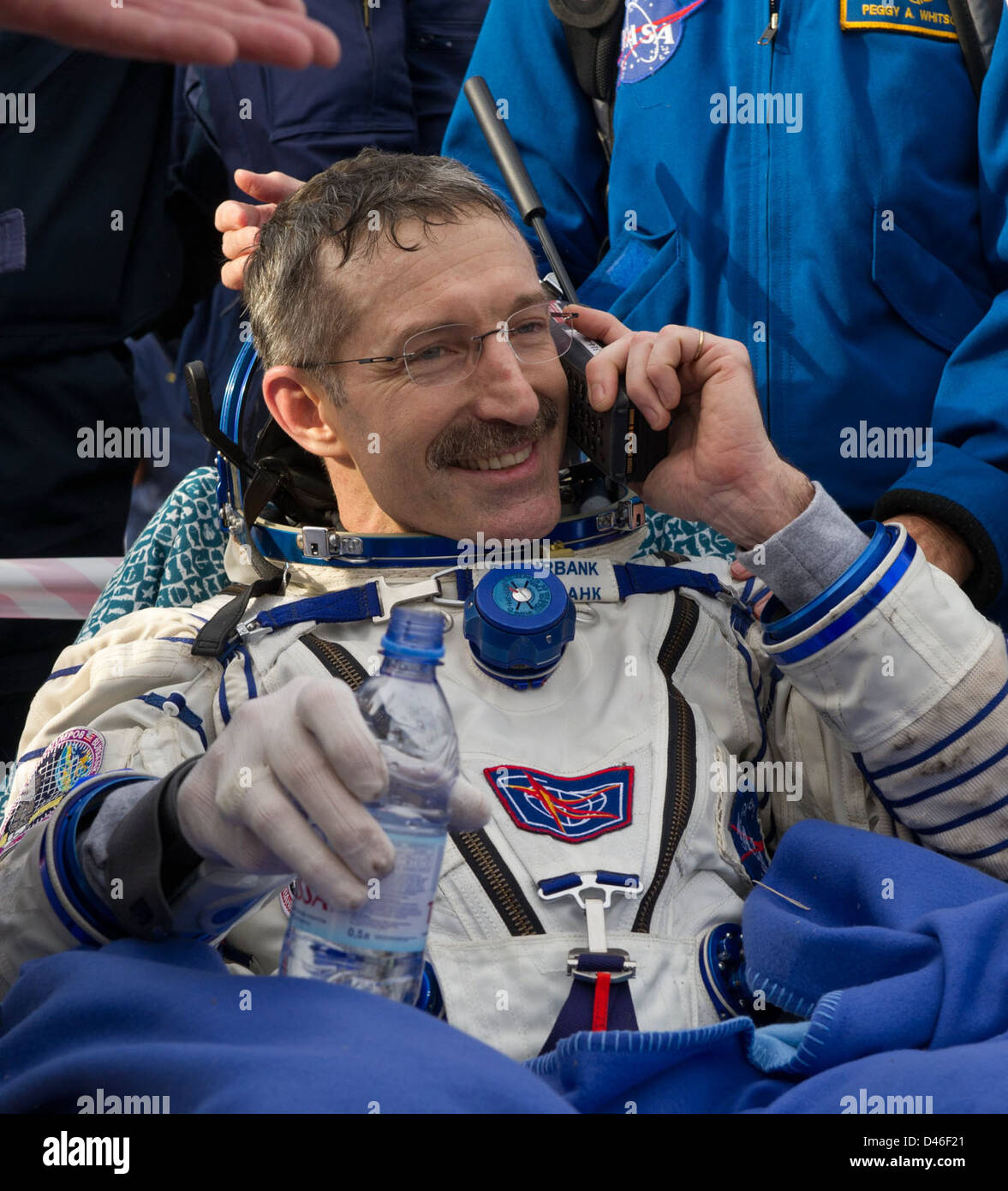 Expedition 30 crew, including NASA astronaut Daniel Burbank ...
