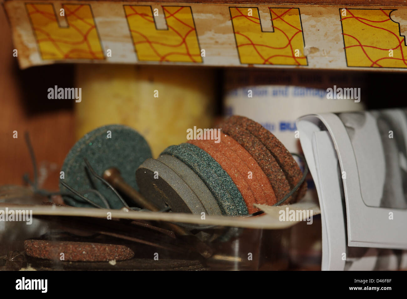 sanding grinding wheels Stock Photo - Alamy