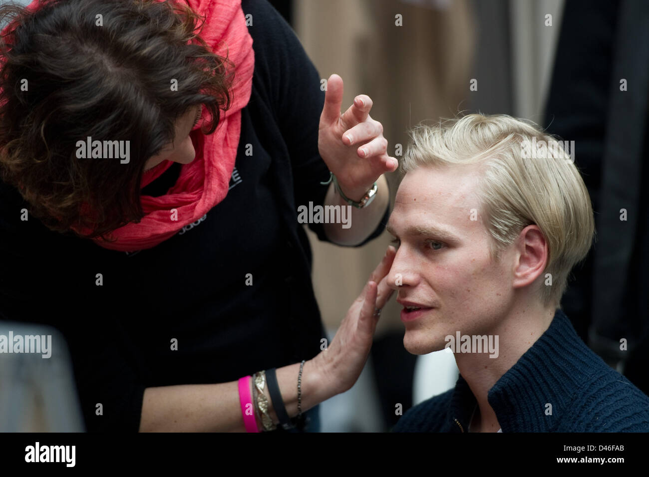 Paris, France. 6th March, 2013. Backstage during the Fashion Show of ...