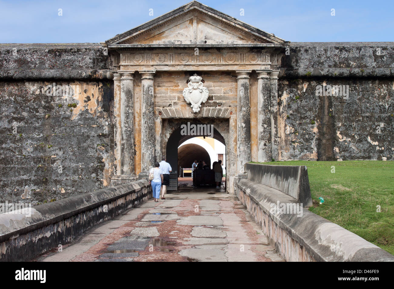 Entrance to Castillio El Morro National Park Stock Photo - Alamy