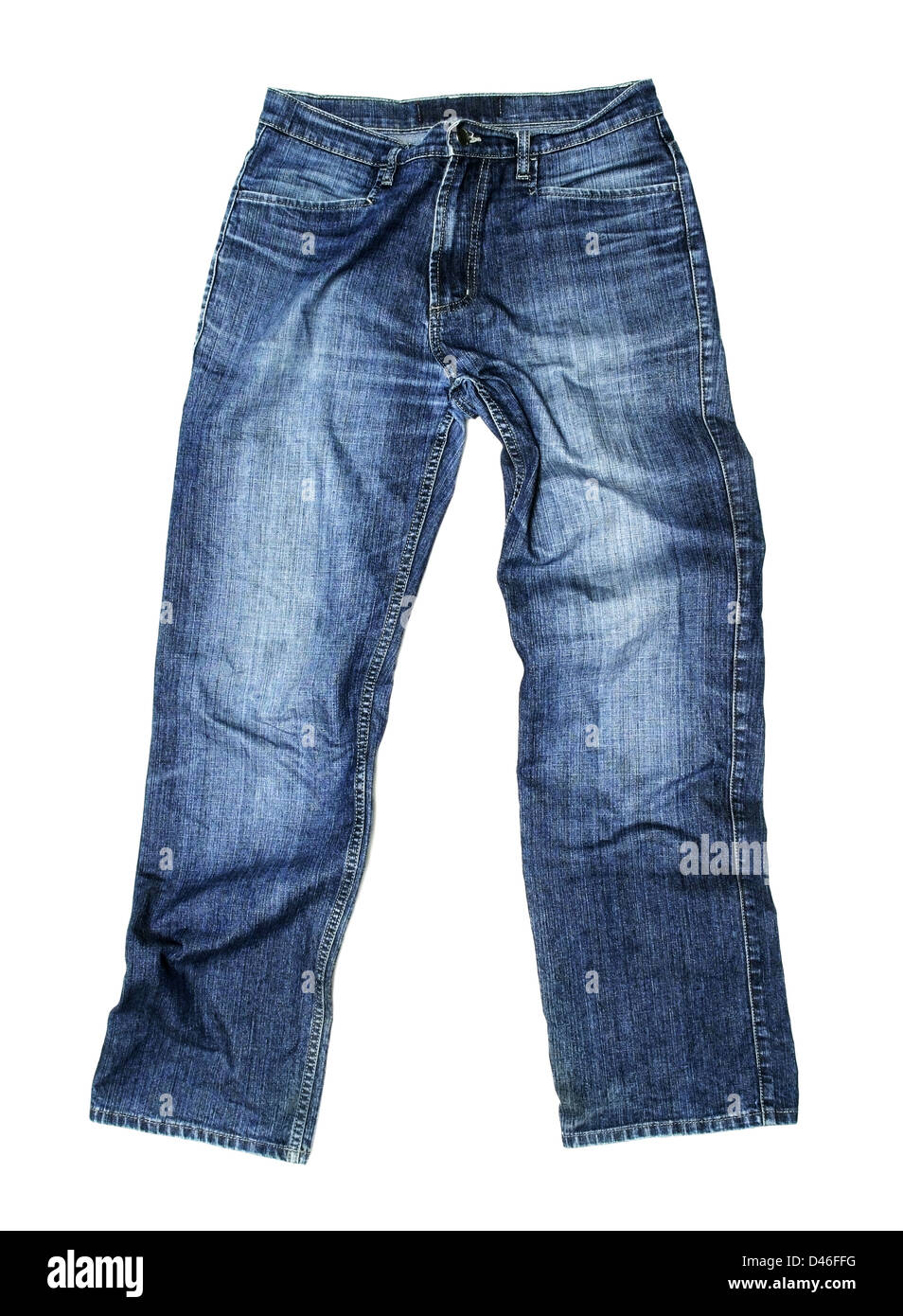 Jeans isolated on white background Stock Photo - Alamy
