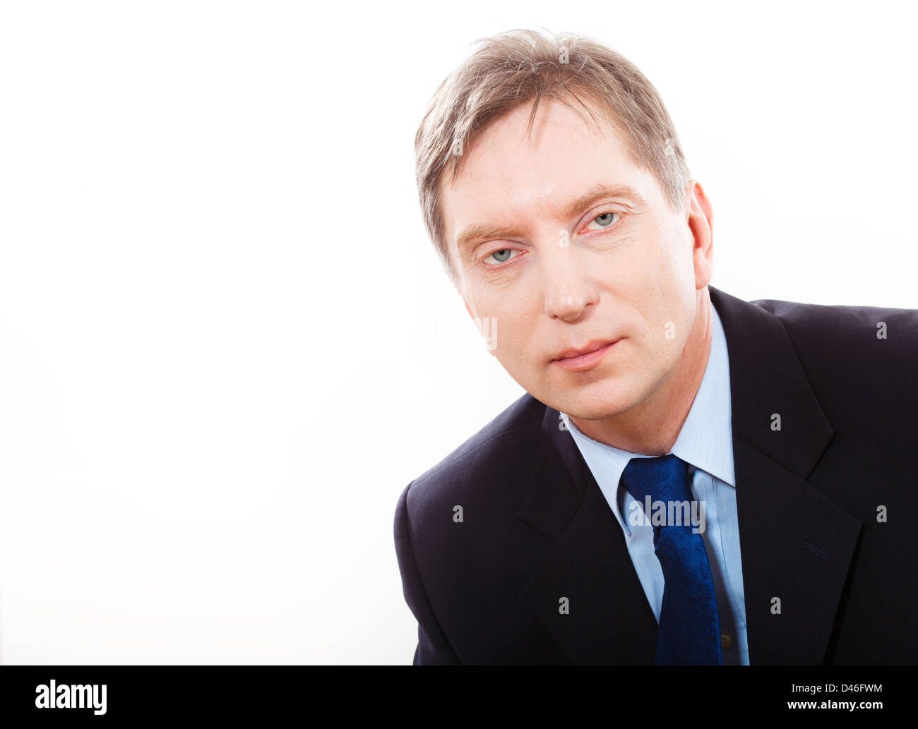 Portrait of a successful business man smiling. Concept of success Stock ...
