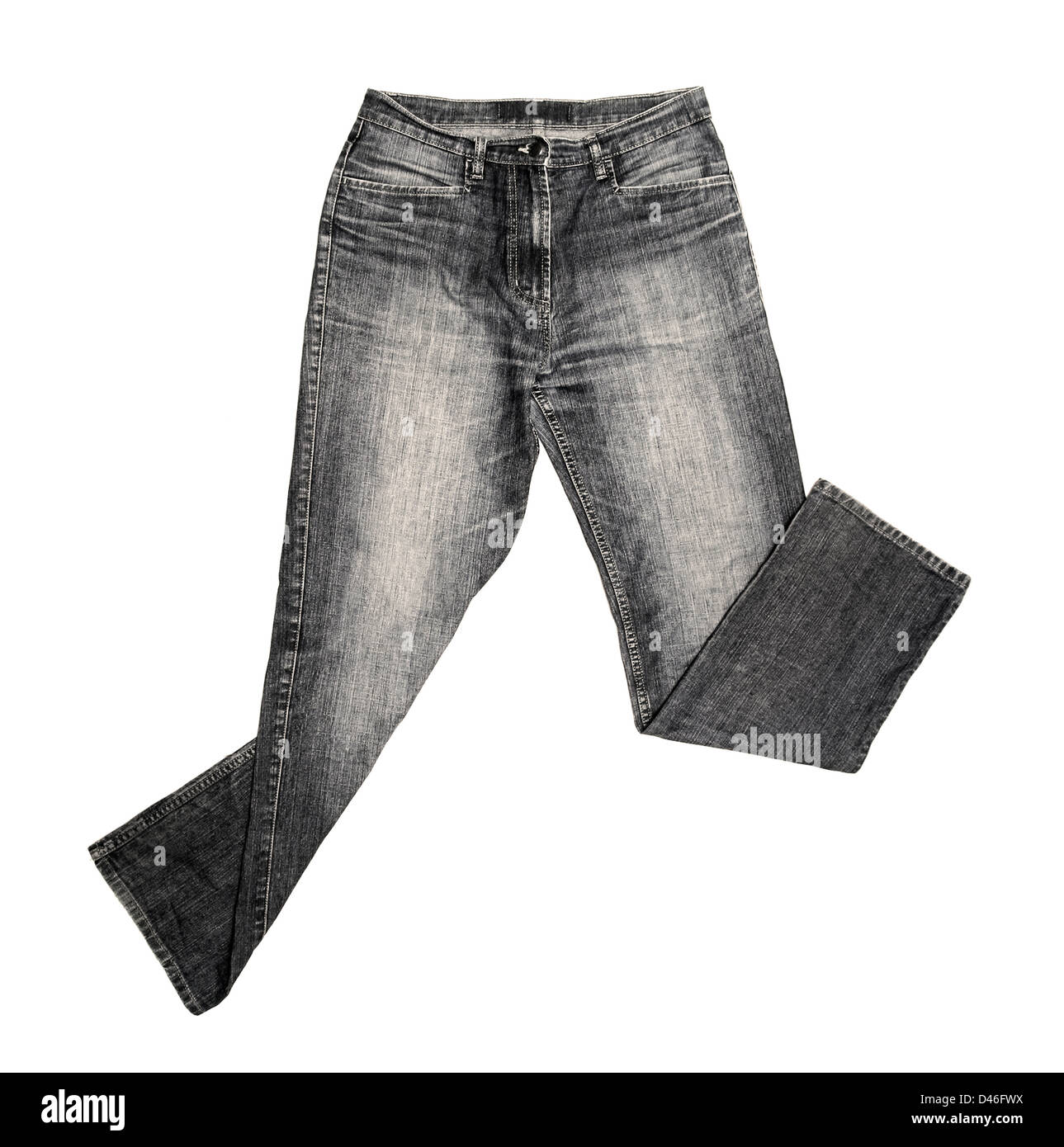 Jeans isolated on white background Stock Photo - Alamy