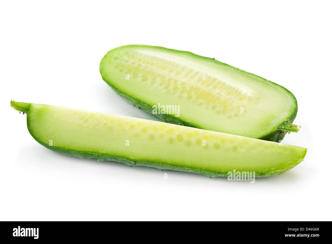 Fresh cucumber isolated on white background Stock Photo - Alamy