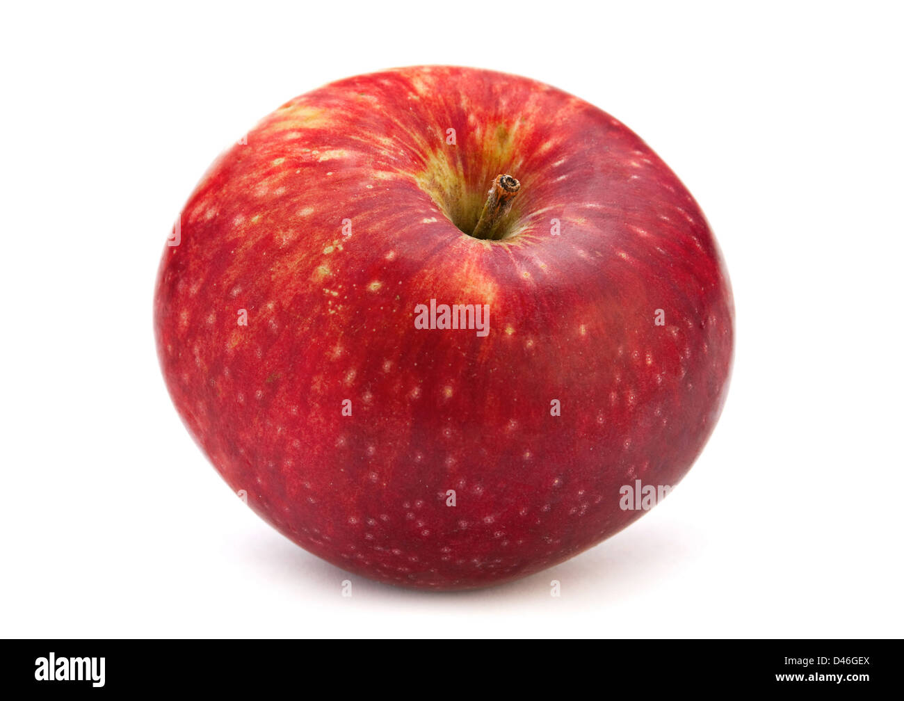 Ripe red apple on white Stock Photo - Alamy