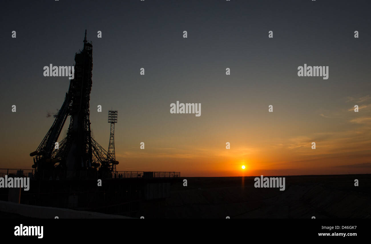 Expedition 31 crew prepares for launch at Baikonur Cosmodrome. The ...