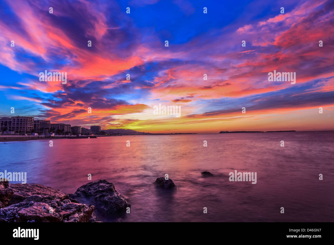 dramatic sunrise sky Stock Photo - Alamy