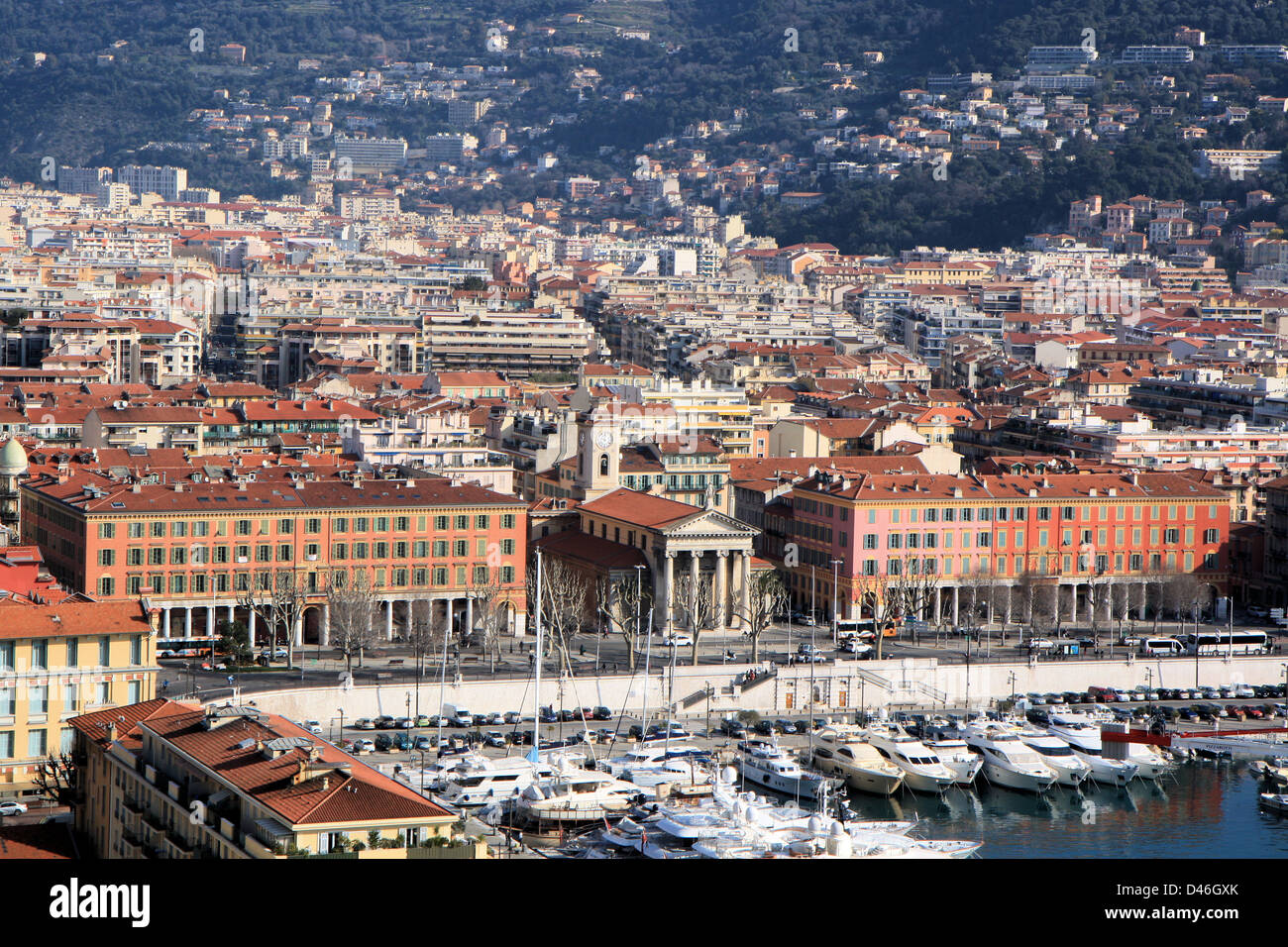 Aerial view of Nice city, French Riviera, Provence, France Stock Photo ...