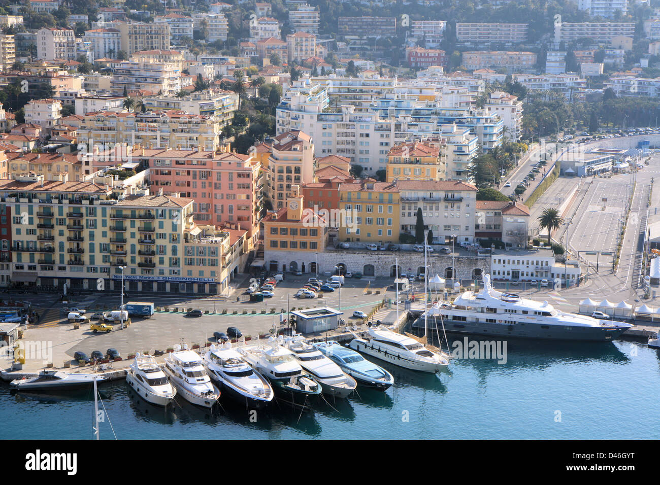 Aerial view of Nice city, French Riviera, Provence, France Stock Photo ...