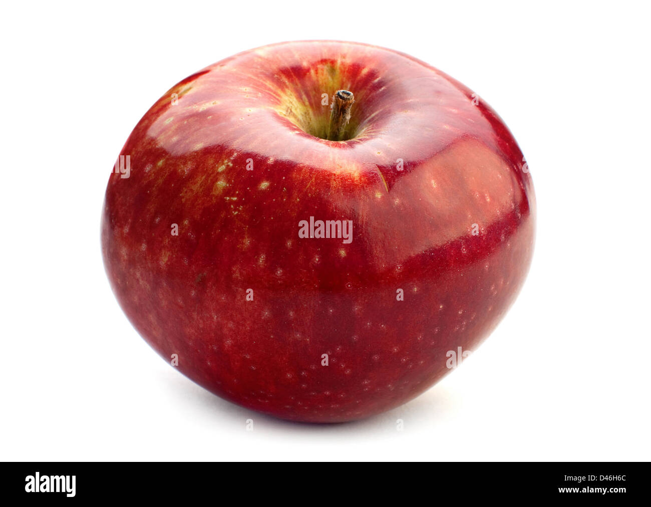Ripe red apple on white Stock Photo - Alamy