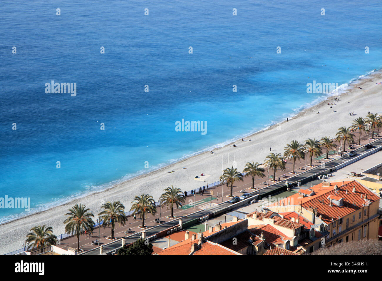 Aerial view of Nice city, French Riviera, Provence, France Stock Photo ...