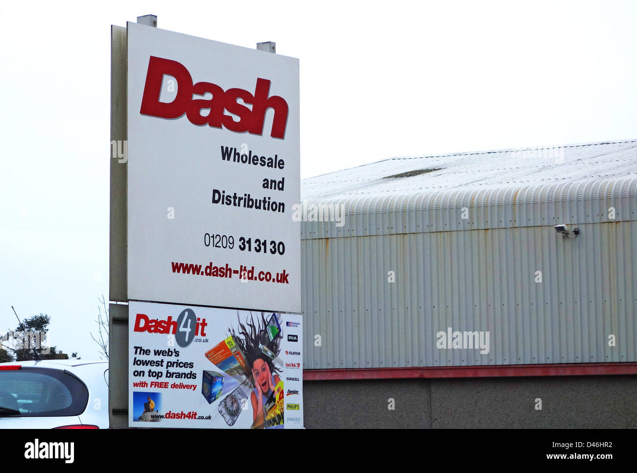 a dash wholesale and distribution depot, uk Stock Photo - Alamy