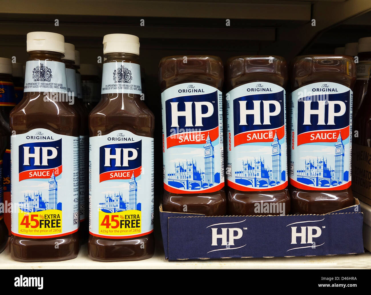 bottles of HP sauce Stock Photo - Alamy