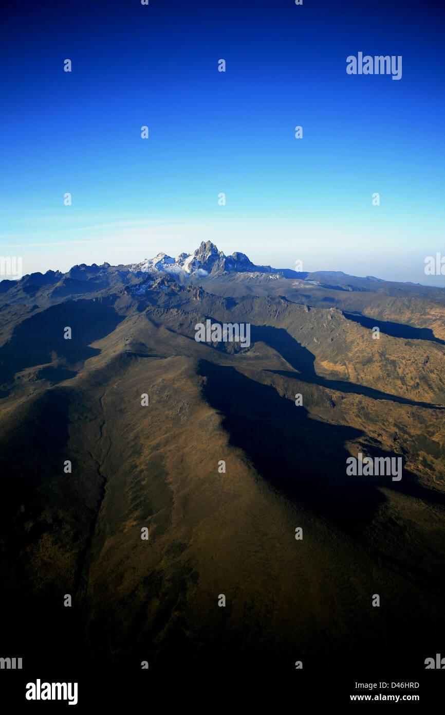 Aerial view mount kenya from hi-res stock photography and images - Alamy