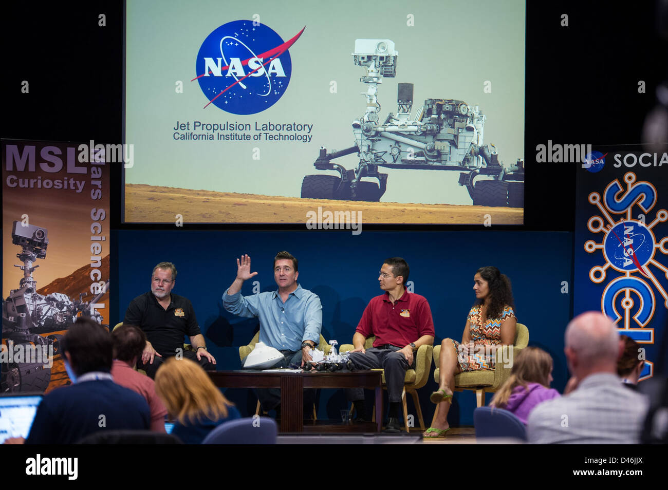 NASA’s Mars Science Laboratory mission is showcased at a public event ...