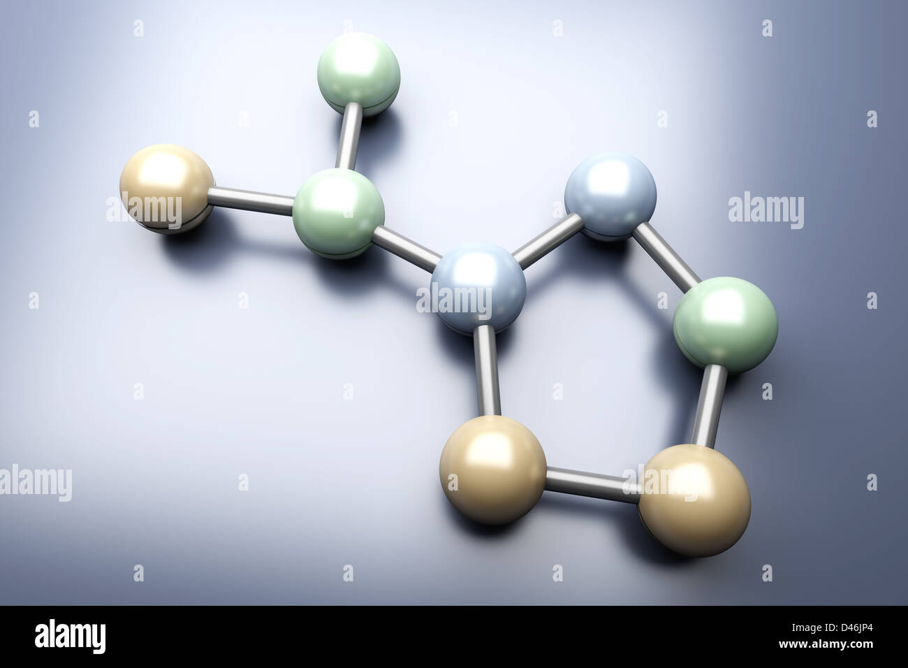 A generic Molecule. 3D rendered Illustration Stock Photo - Alamy