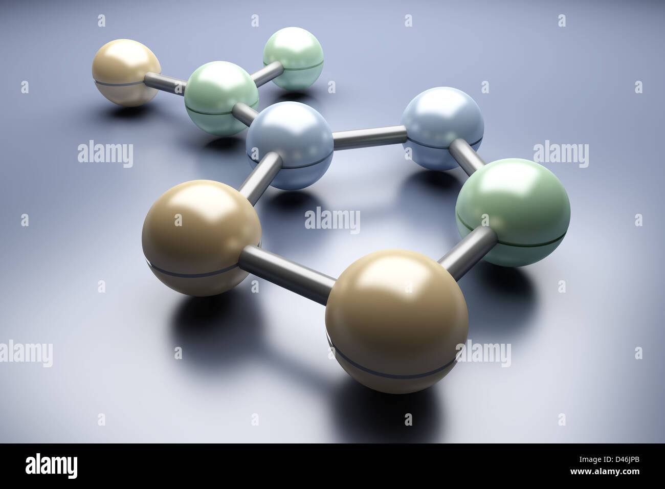 A generic Molecule. 3D rendered Illustration Stock Photo - Alamy