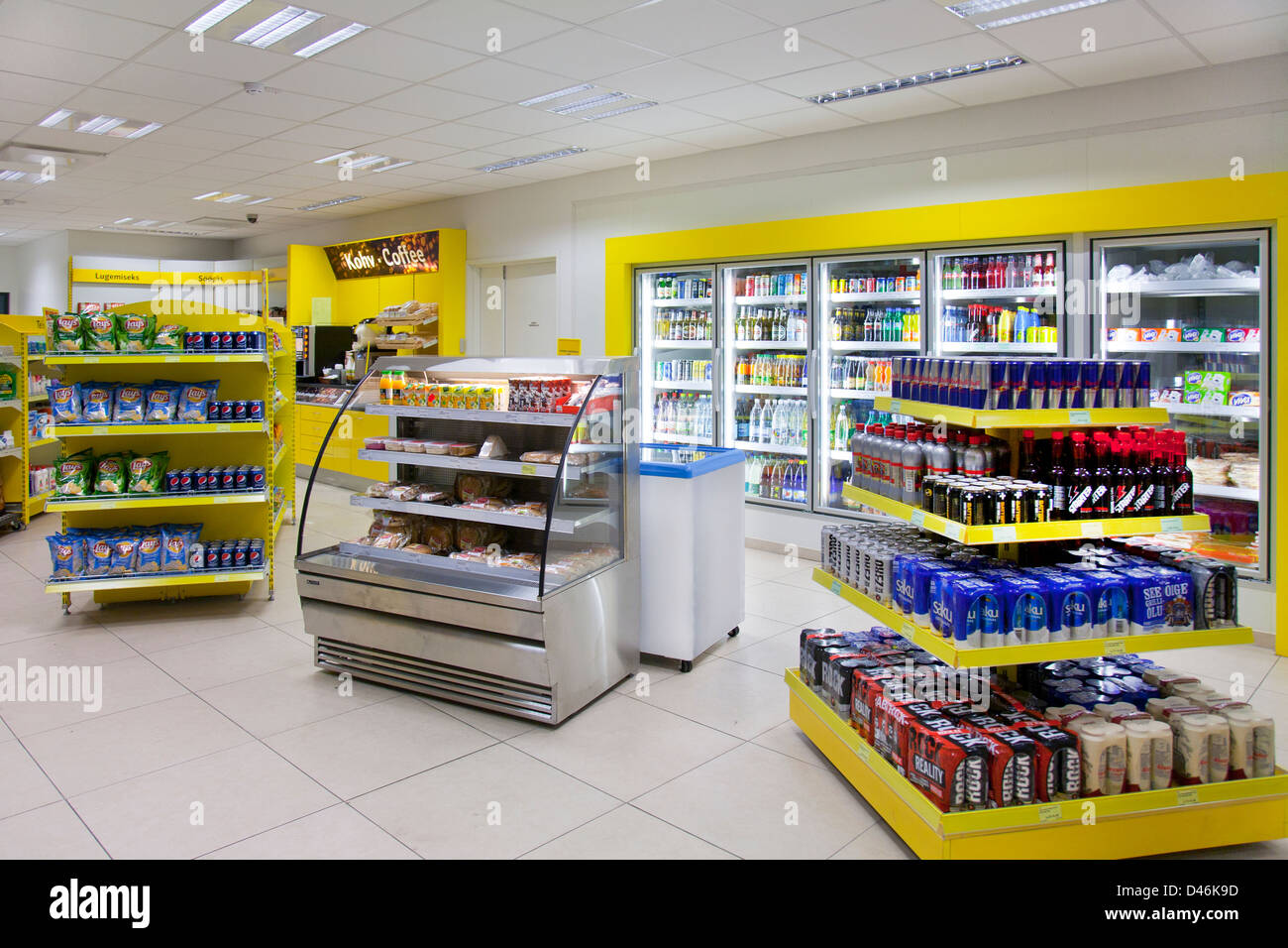 Gas Station Shop Stock Photo - Alamy