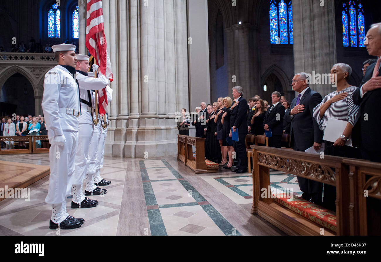 A memorial service for Neil Armstrong, the first person to walk on the ...