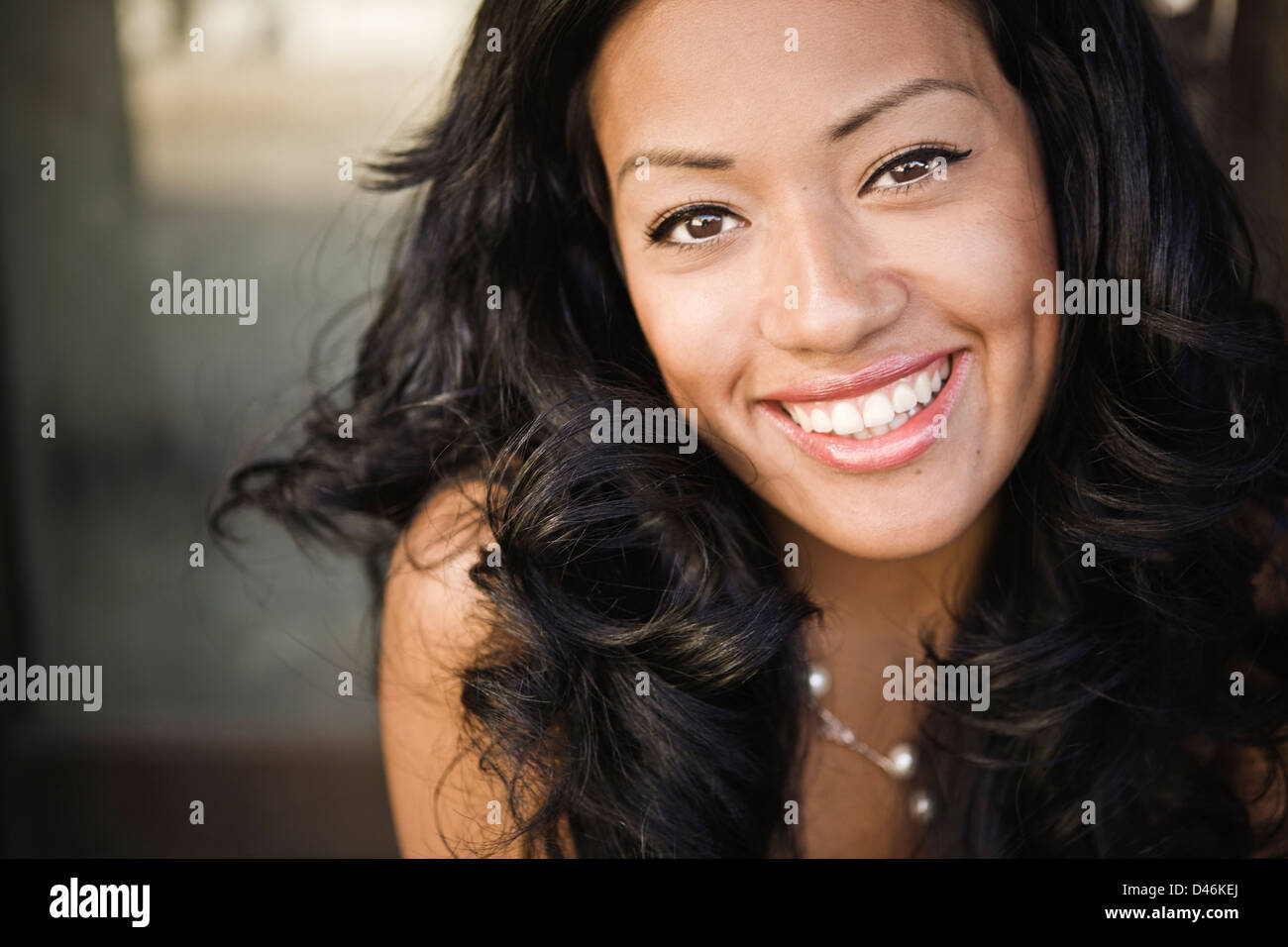 A portrait of a very friendly smile Stock Photo - Alamy