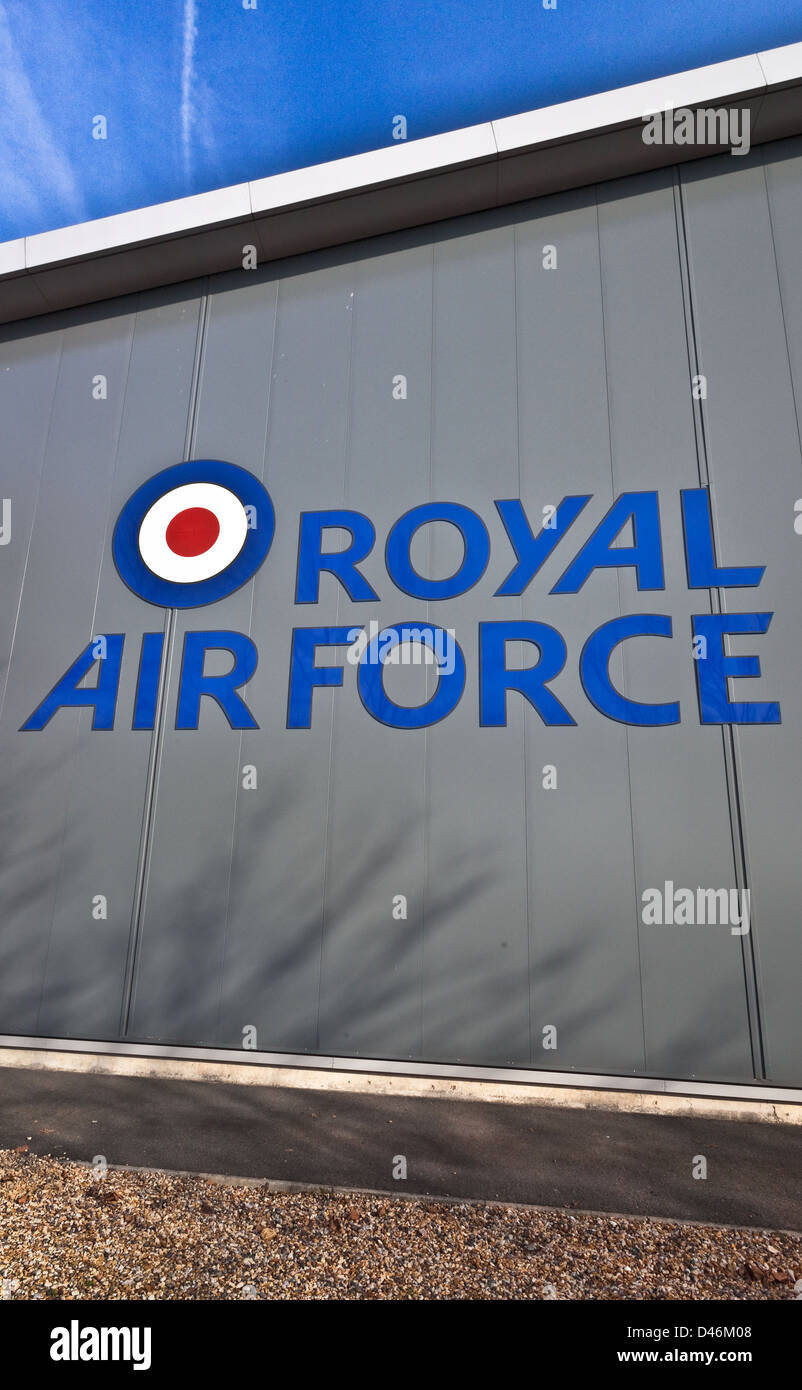 Royal Air Force sign on wall, RAF Museum, London, England, UK Stock ...