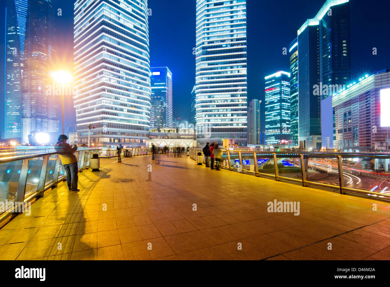 The beautiful night view of Shanghai,in China Stock Photo - Alamy