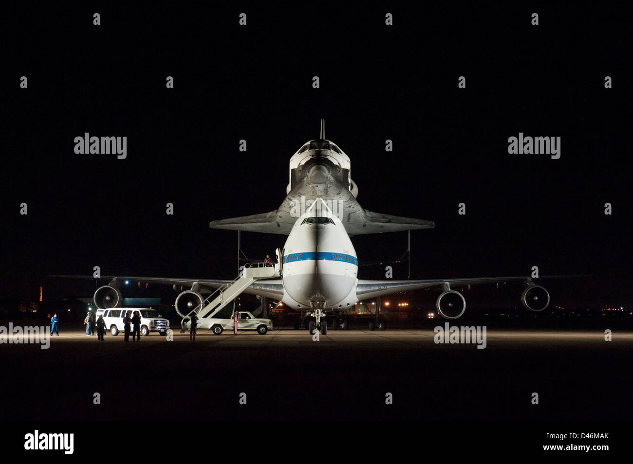 Space Shuttle Endeavour was ferried on a 747 Shuttle Carrier Aircraft ...
