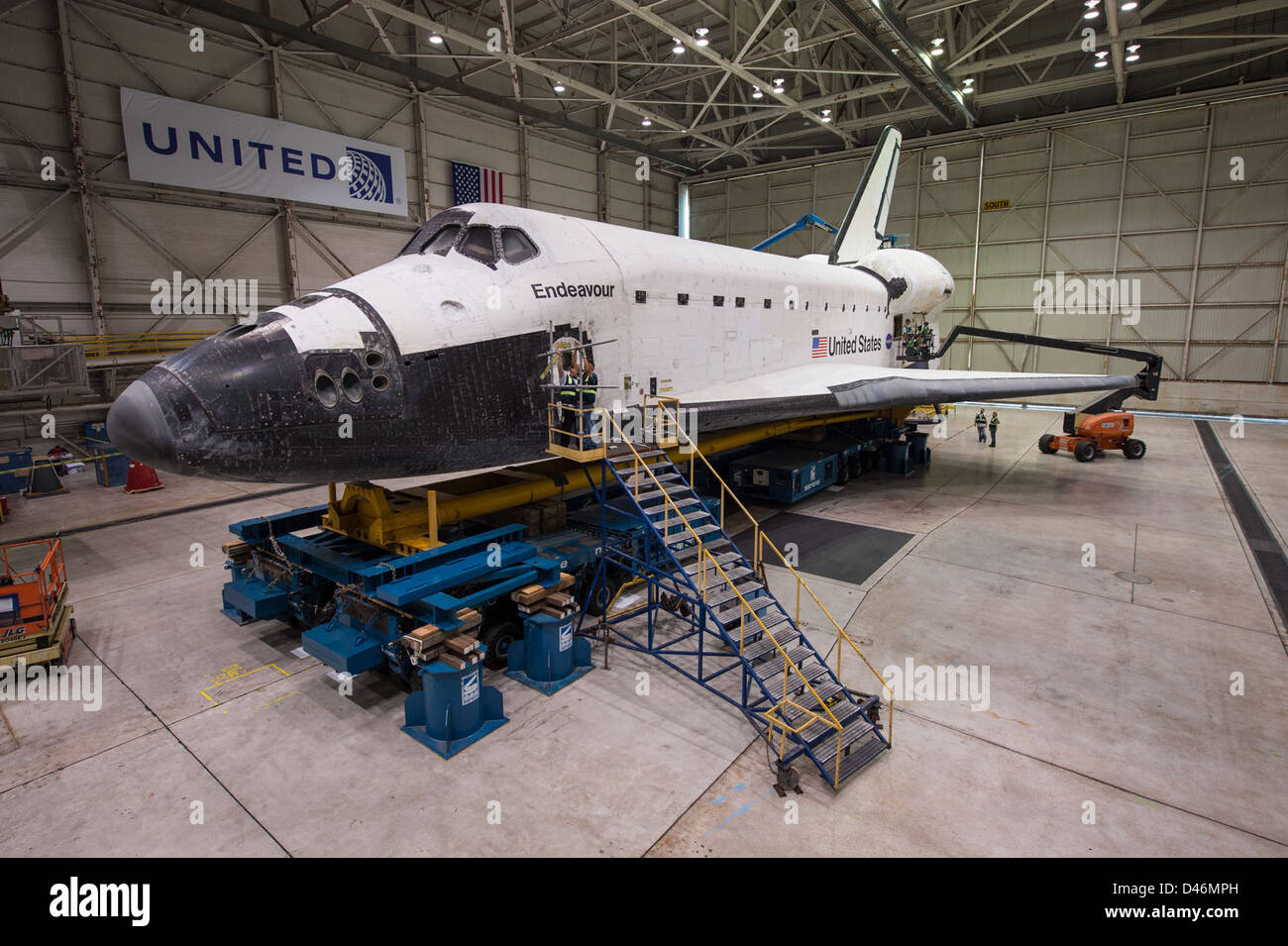 American flag space shuttle endeavour hi-res stock photography and ...