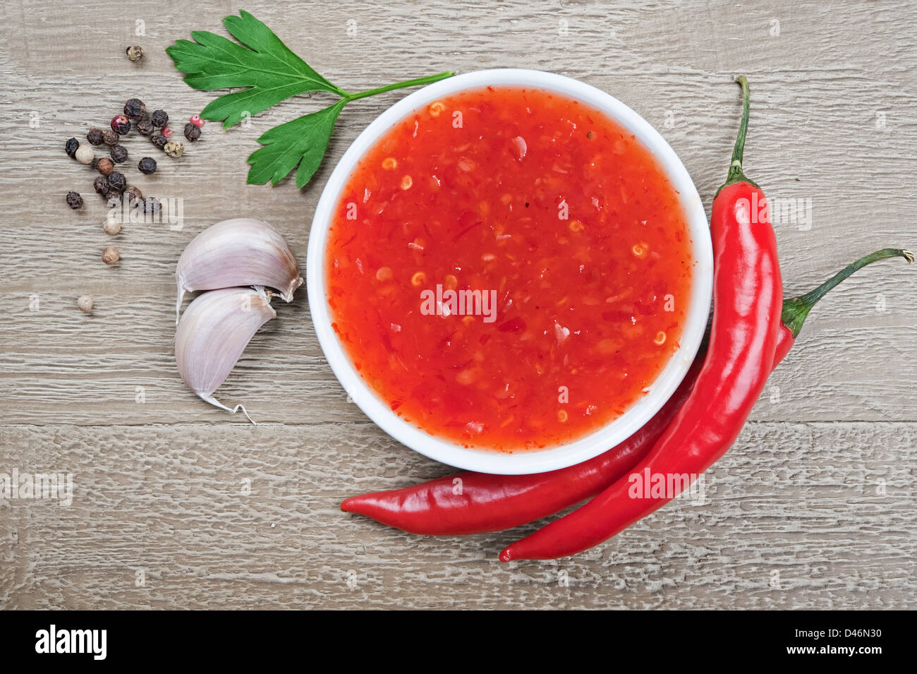 Green chilli sauce hi-res stock photography and images - Alamy