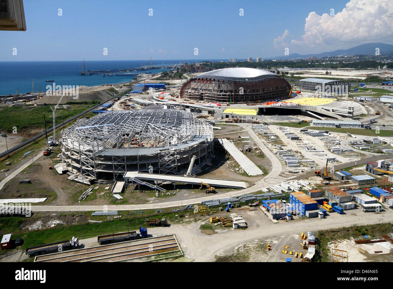 General view of the Olympic Park, AUGUST, 2011 - Olympic Preview : (L-R ...