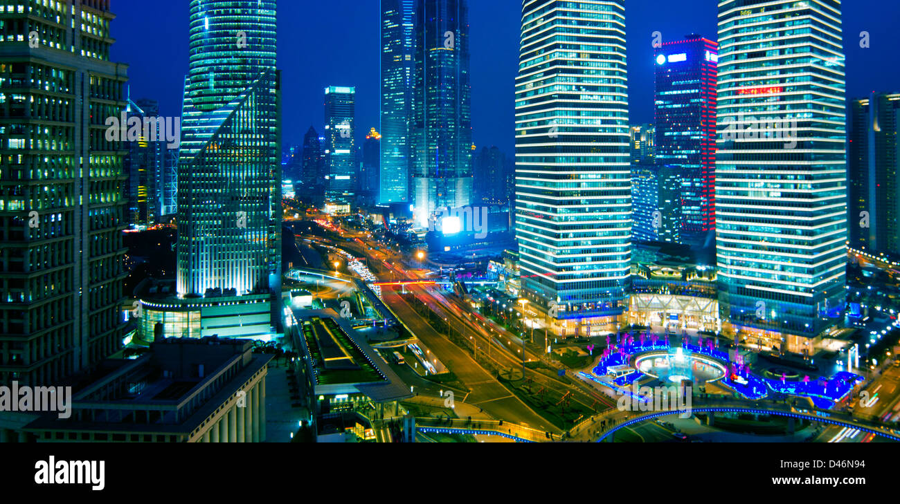 The beautiful night view of Shanghai,in China Stock Photo - Alamy
